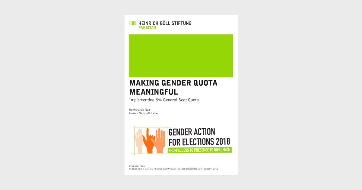 Publication: Making Gender Quota Meaningful | Heinrich Böll Stiftung