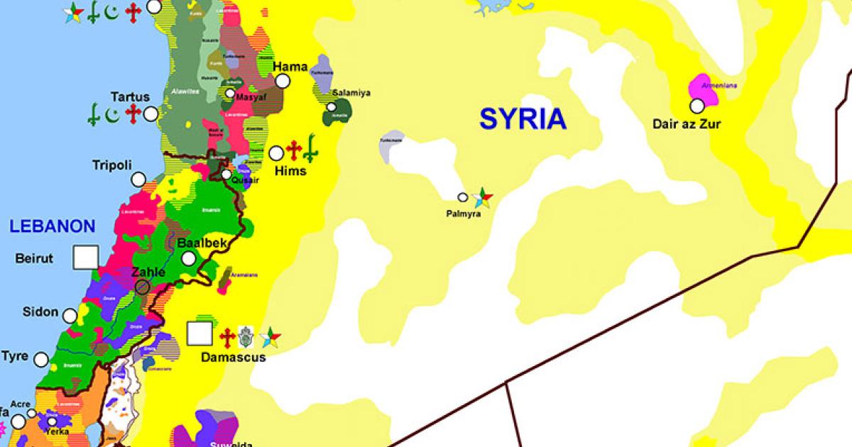 Lebanese Civil War Map