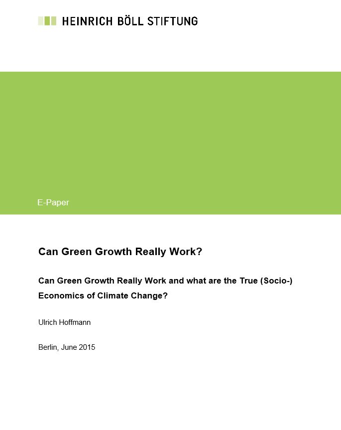 Can Green Growth Really Work? | Heinrich Böll Stiftung