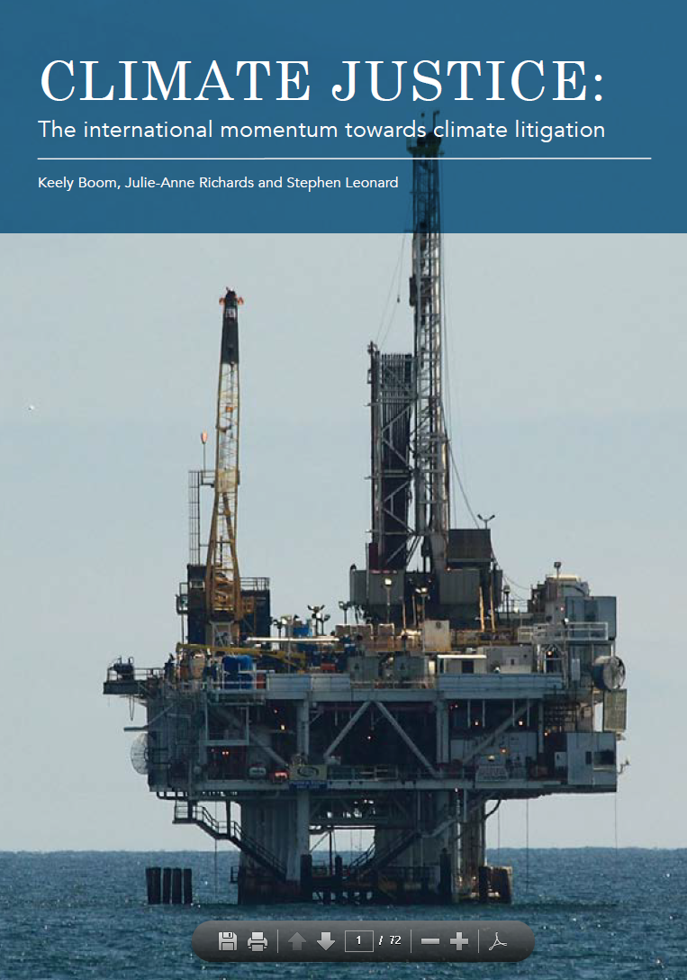 Climate Justice: The international momentum towards climate litigation ...